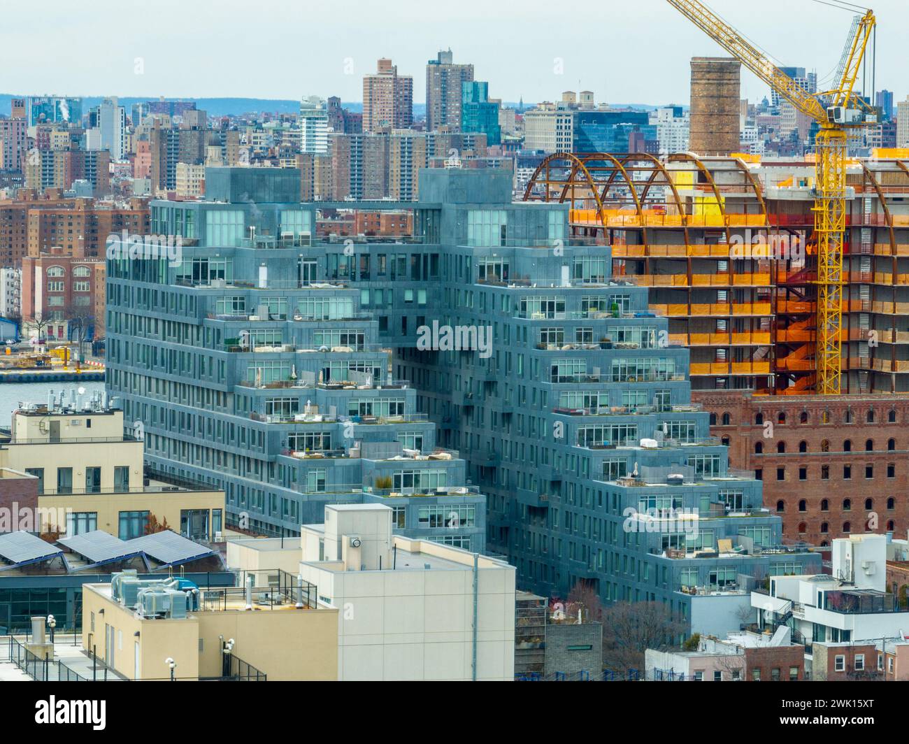 Aerial greenpoint new york hi-res stock photography and images - Alamy