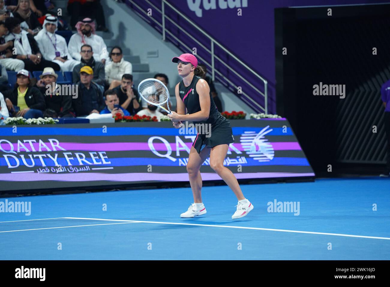 Some moments from the final of the Qatar TotalEnergies Open 2024 played ...