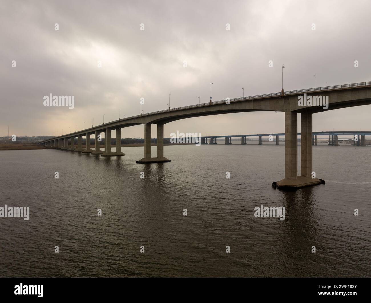 Aerial view of Victory Bridge, a highway bridge in the U.S. state of ...
