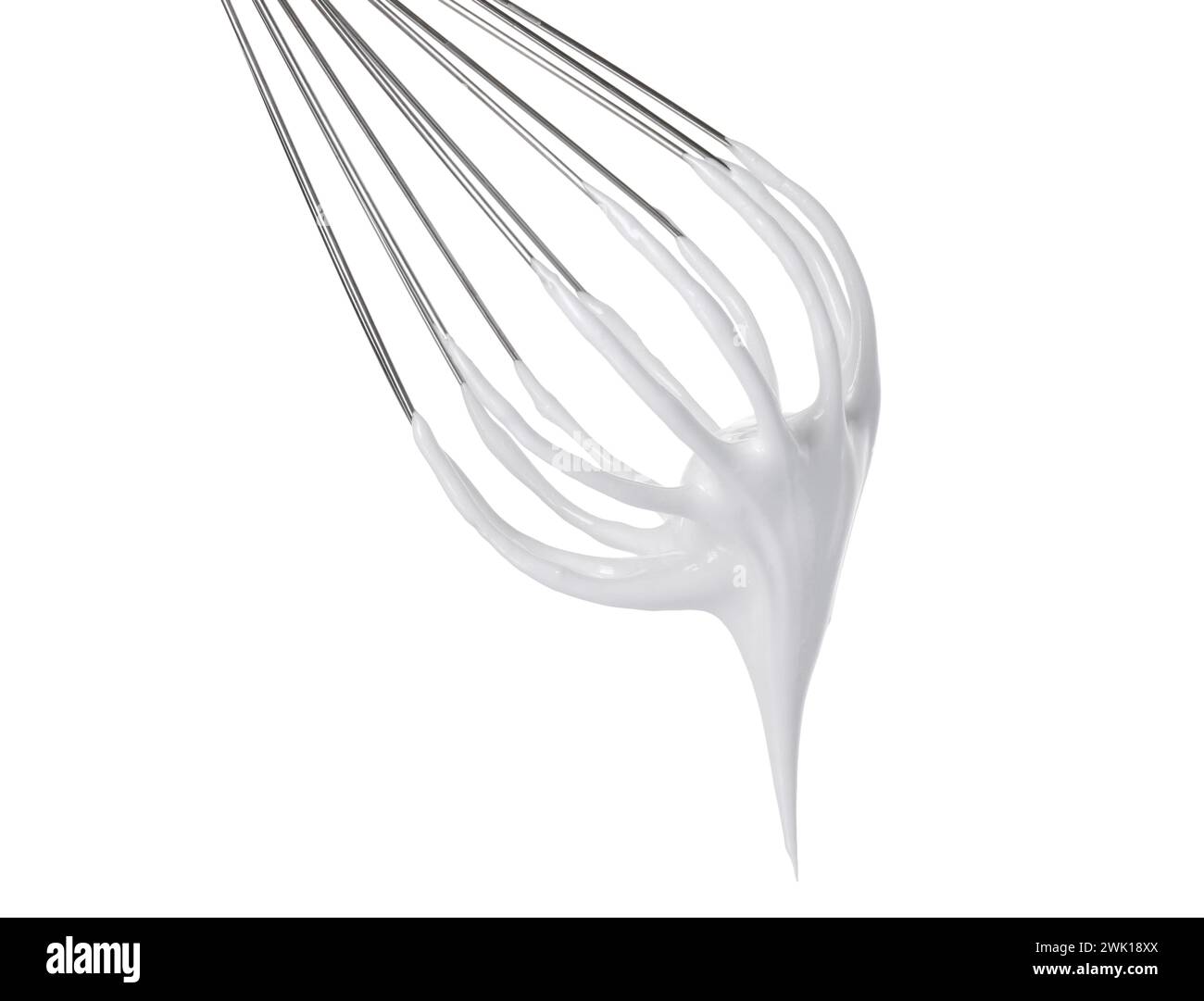 Whipped cream on whisk Cut Out Stock Images & Pictures - Alamy