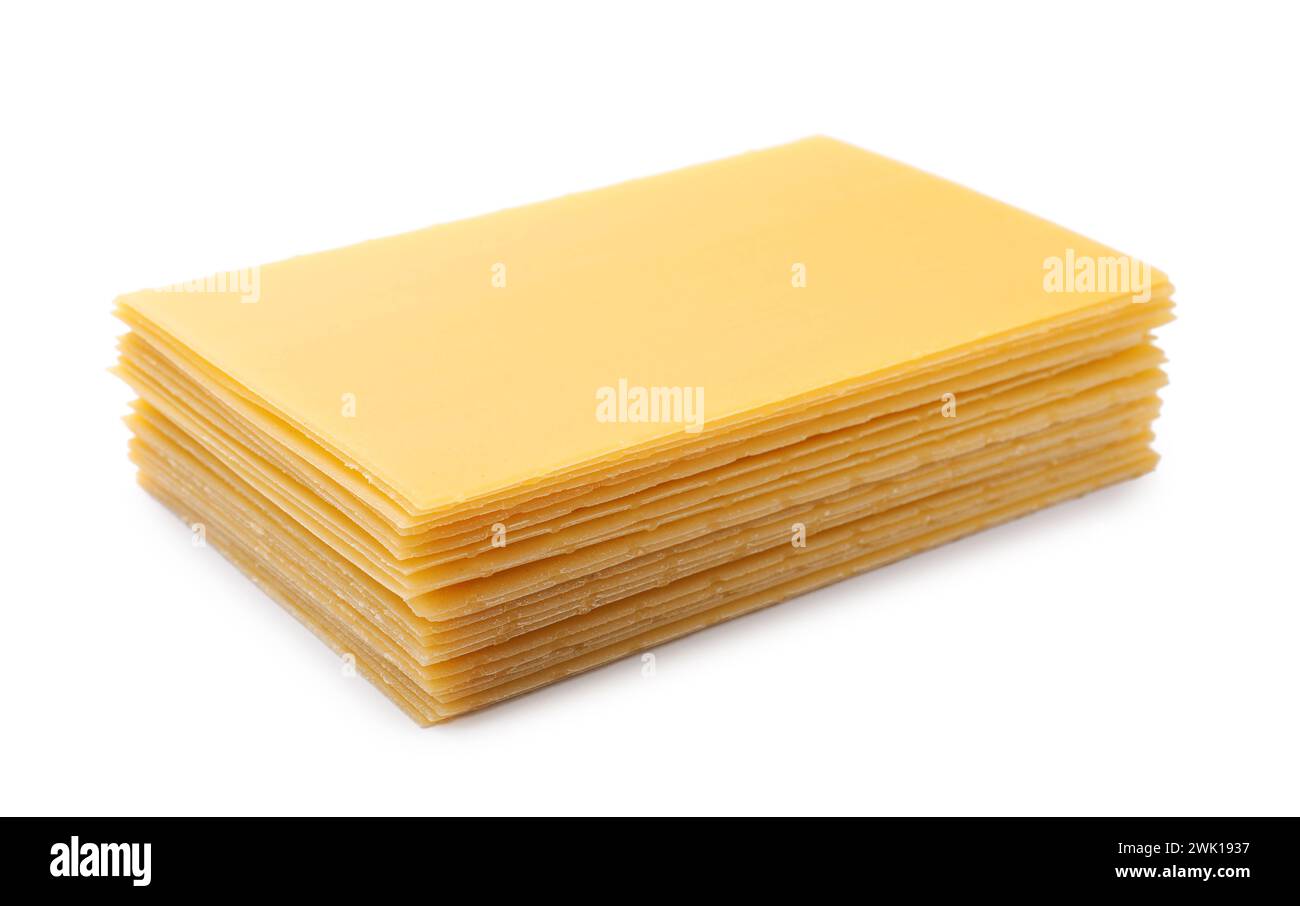 Dry lasagna sheets on Cut Out Stock Images & Pictures - Alamy