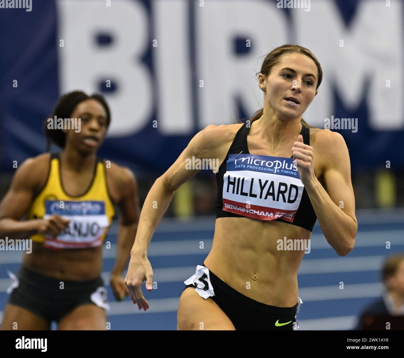 Birmingham, England. 17 February, 2024. Amy Hillyard during the women’s ...