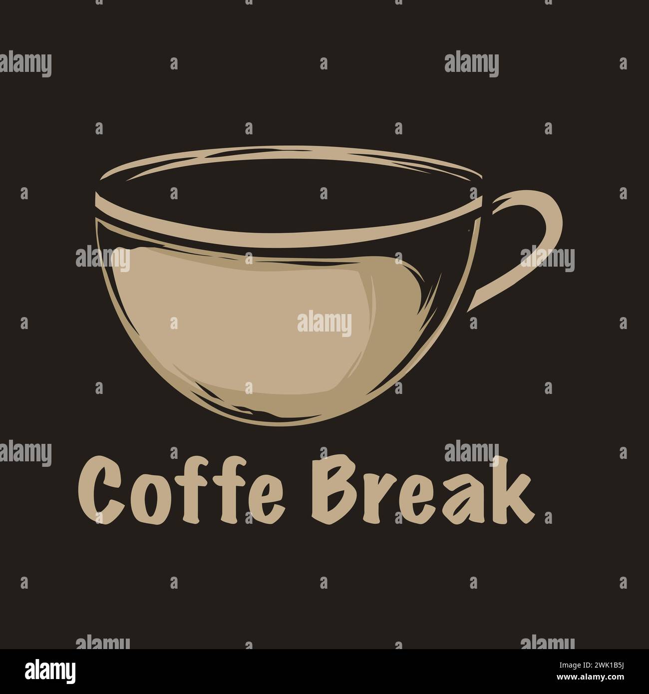 cup of coffee vector illustration artwork editable file Stock Vector ...