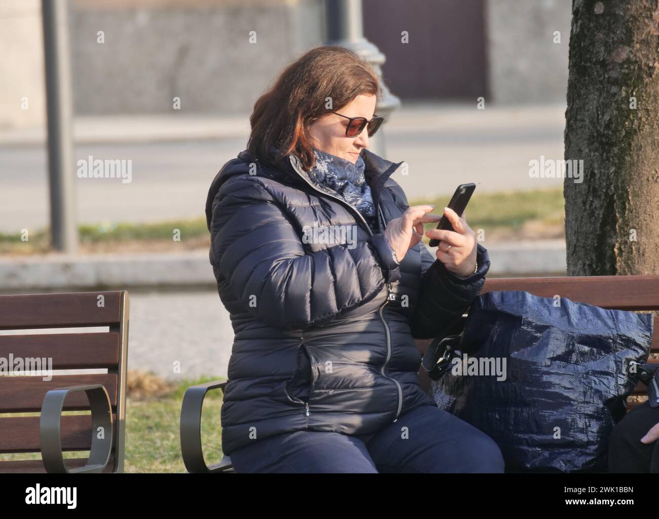 Bergamo, Italy. 18th Feb, 2024. Mobile phones are an indispensable tool ...