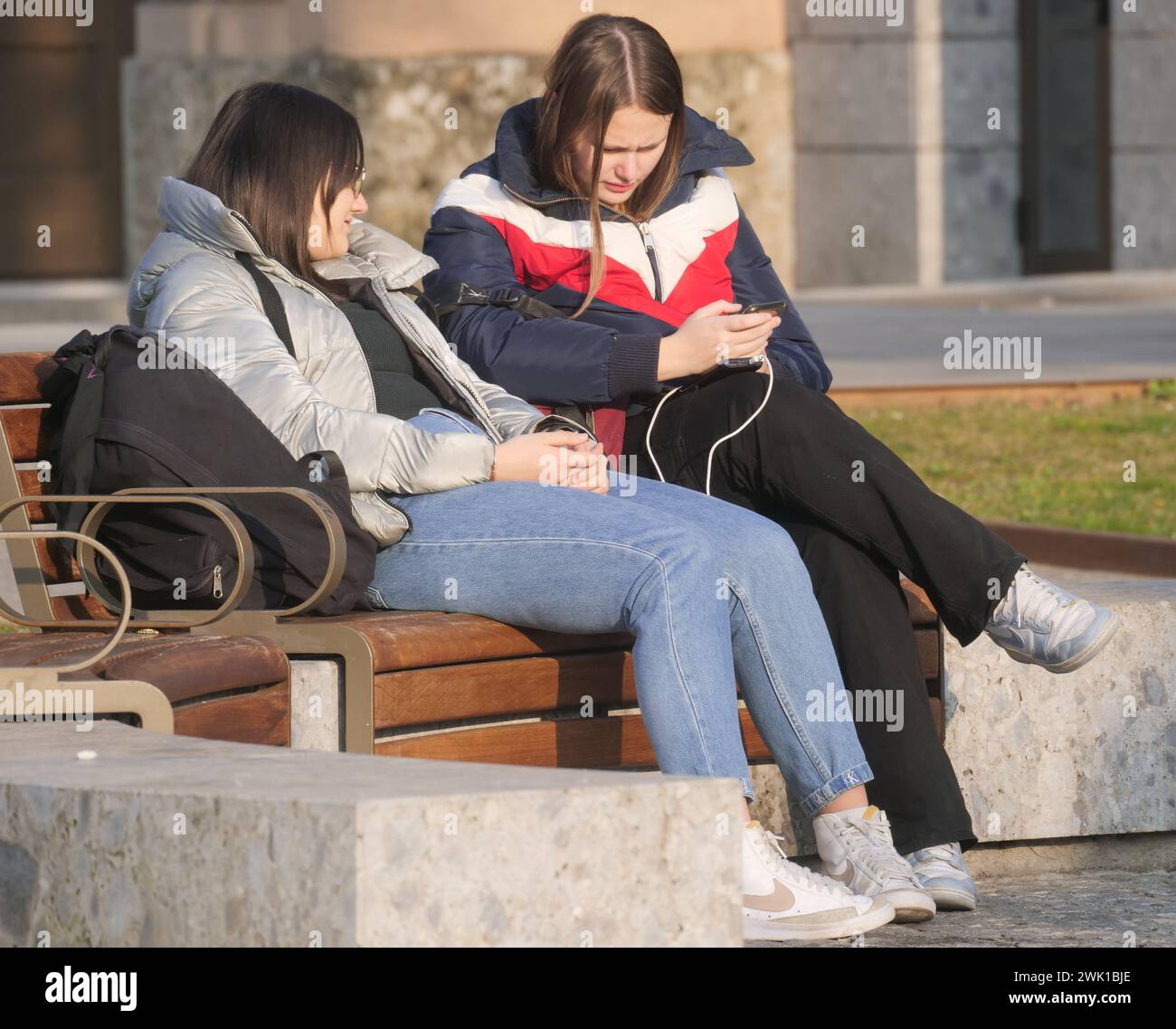 Bergamo, Italy. 18th Feb, 2024. Mobile phones are an indispensable tool ...