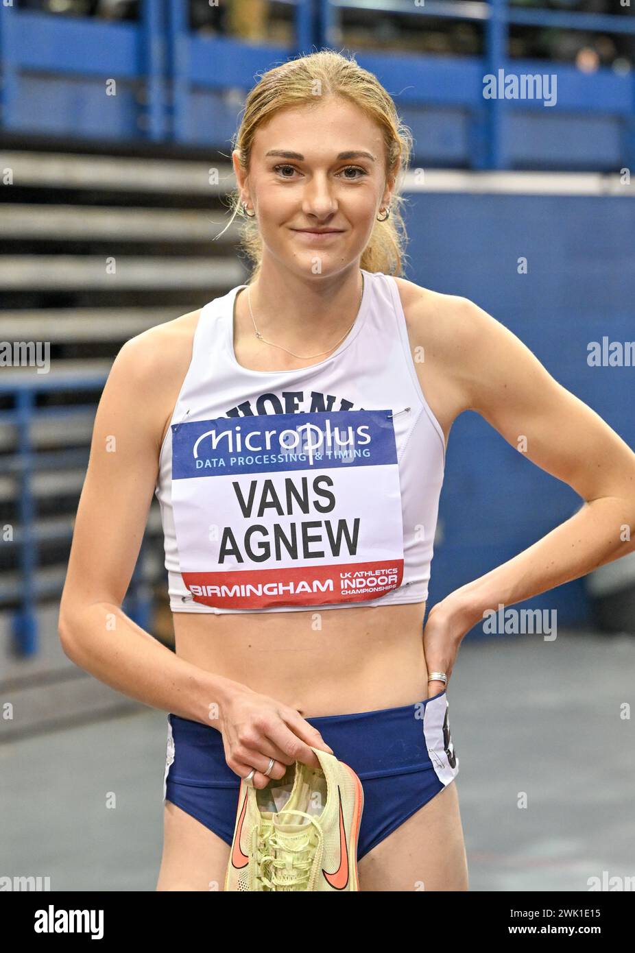 Birmingham, UK. 17th Feb, 2024. VANS AGNEW Grace after heat 1 of the ...