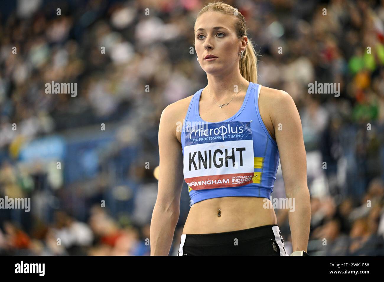 Birmingham, UK. 17th Feb, 2024. KNIGHT Jessica before the start of Heat ...