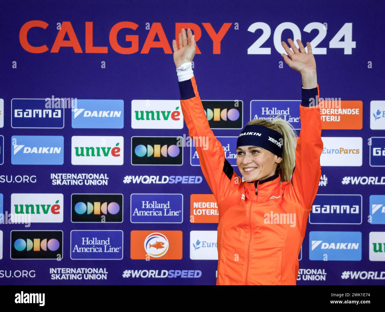 Calgary, Canada. 17th Feb, 2024. Irene Schouten, of the Netherlands ...