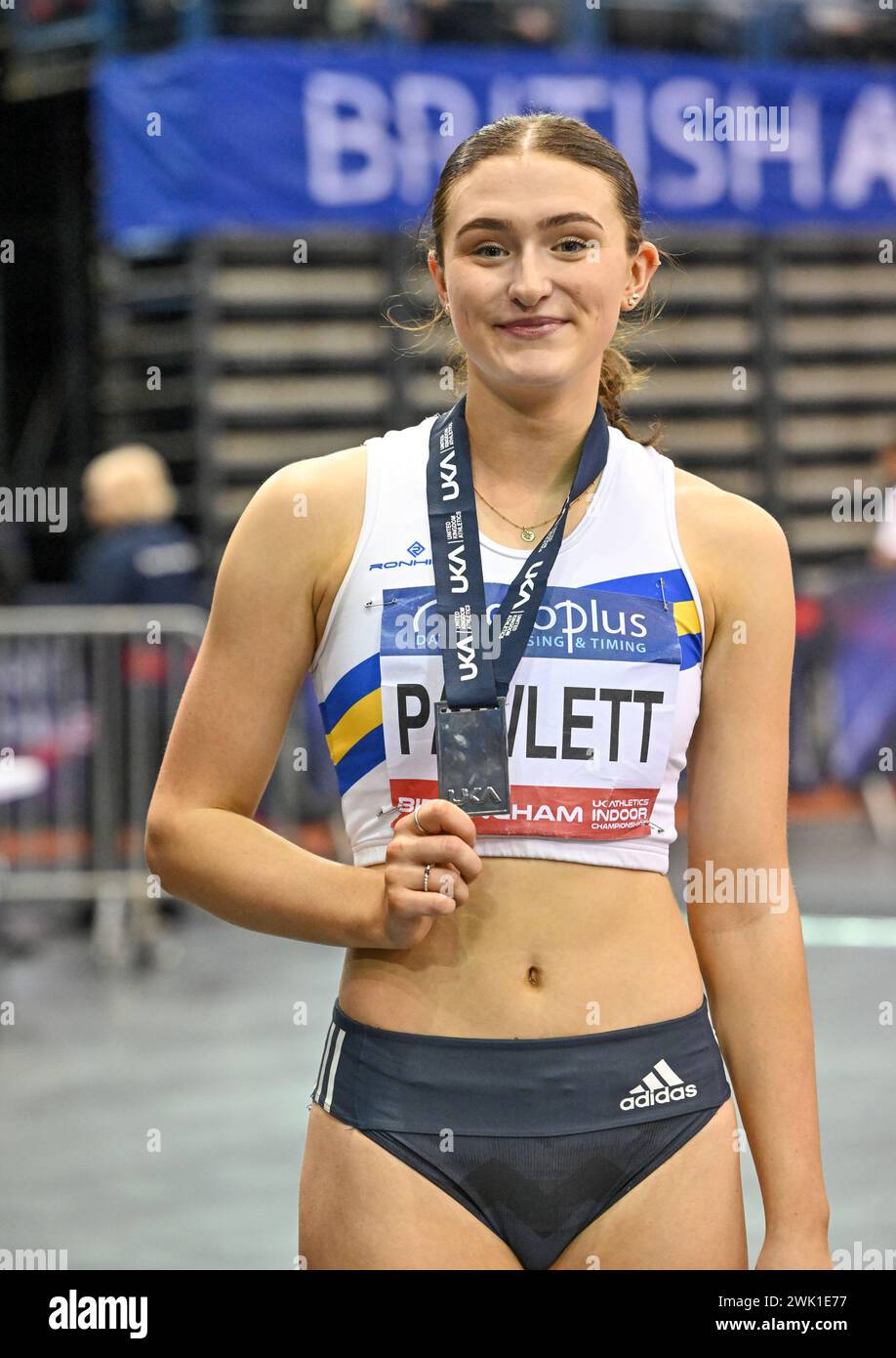 Birmingham, UK. 17th Feb, 2024. PAWLETT Abigail after finishing 2nd in ...