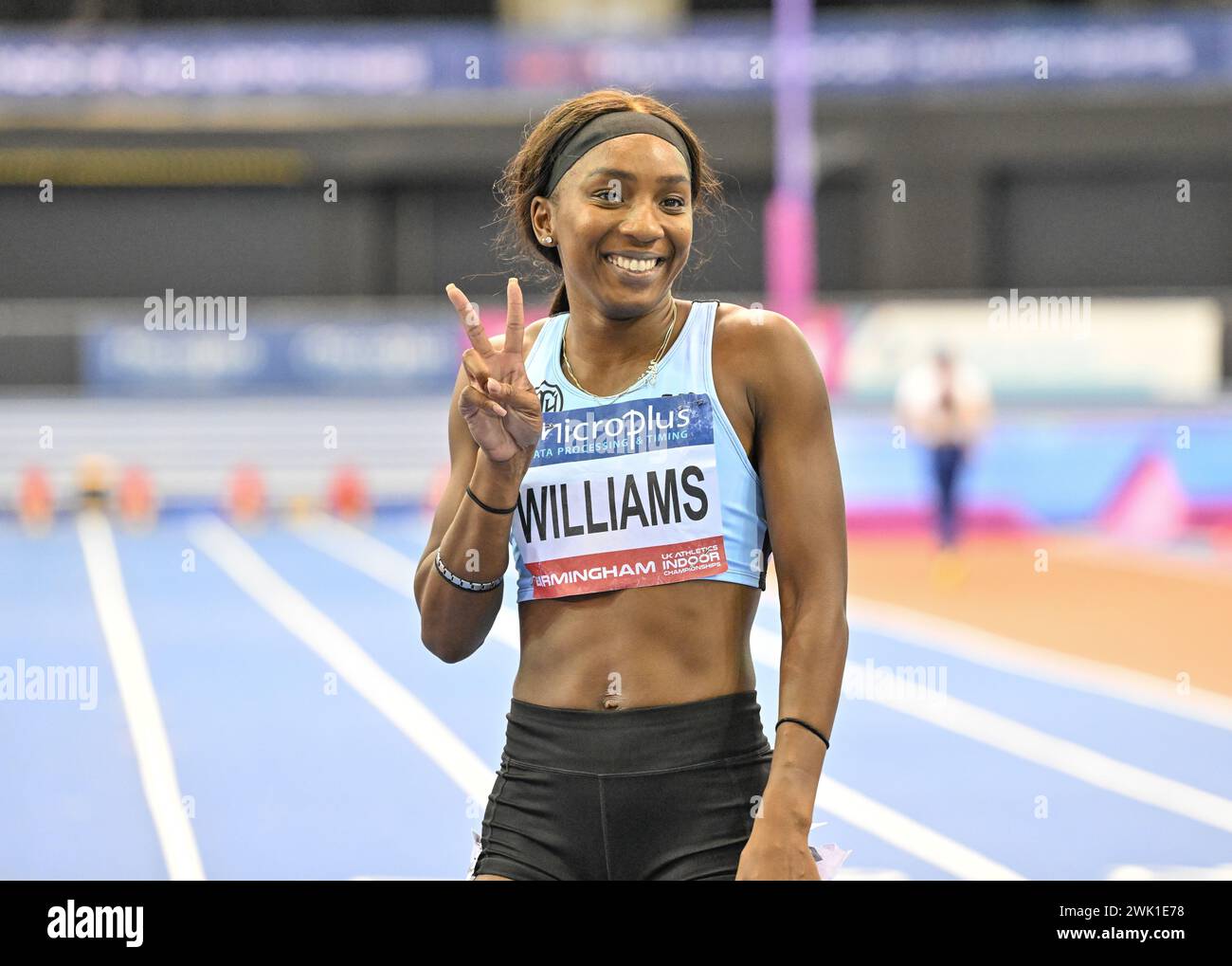 Birmingham, UK. 17th Feb, 2024. WILLIAMS Bianca after finishing 2nd in ...
