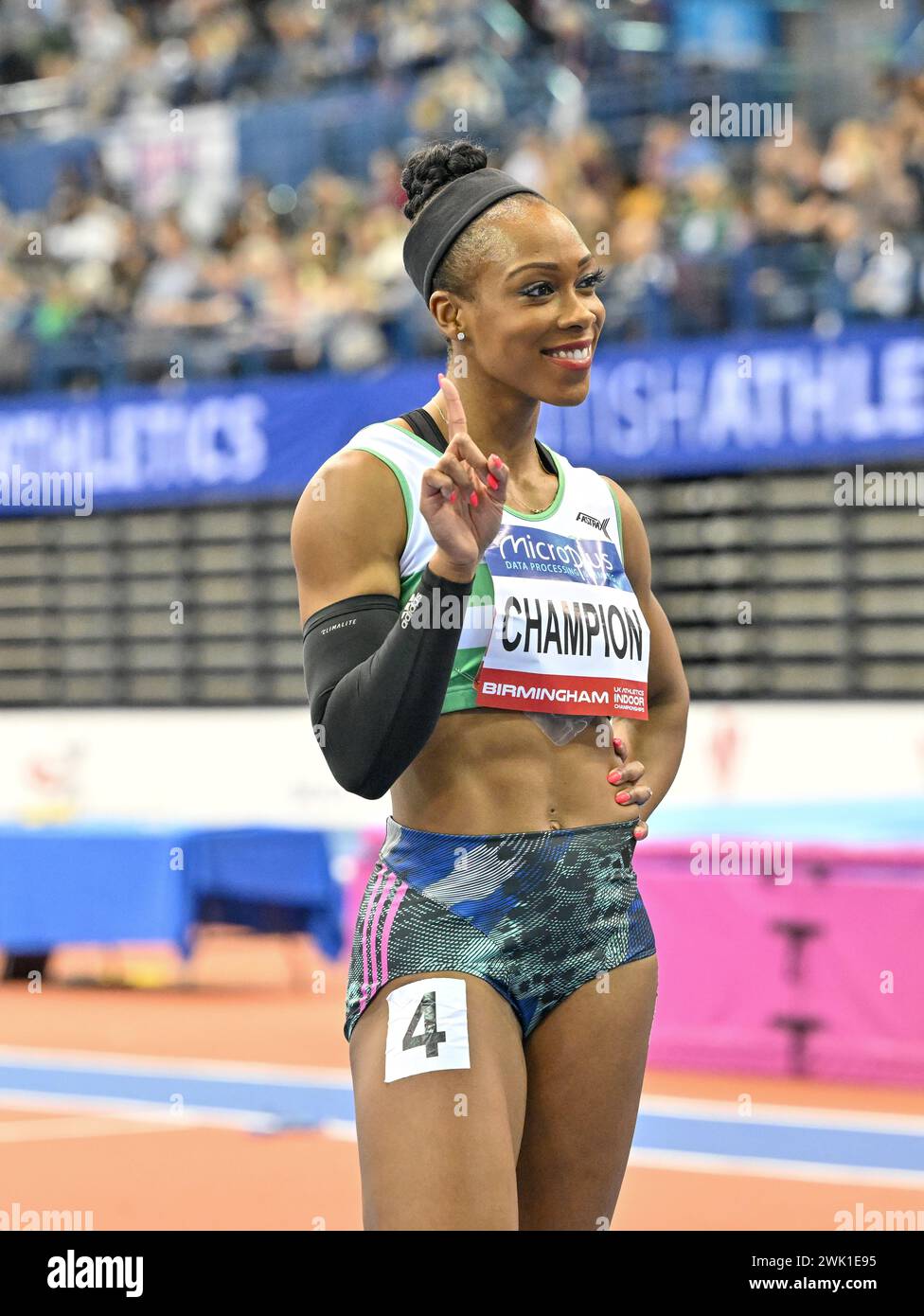 Birmingham, UK. 17th Feb, 2024. SEMBER Cindy after finishing 1st in the ...