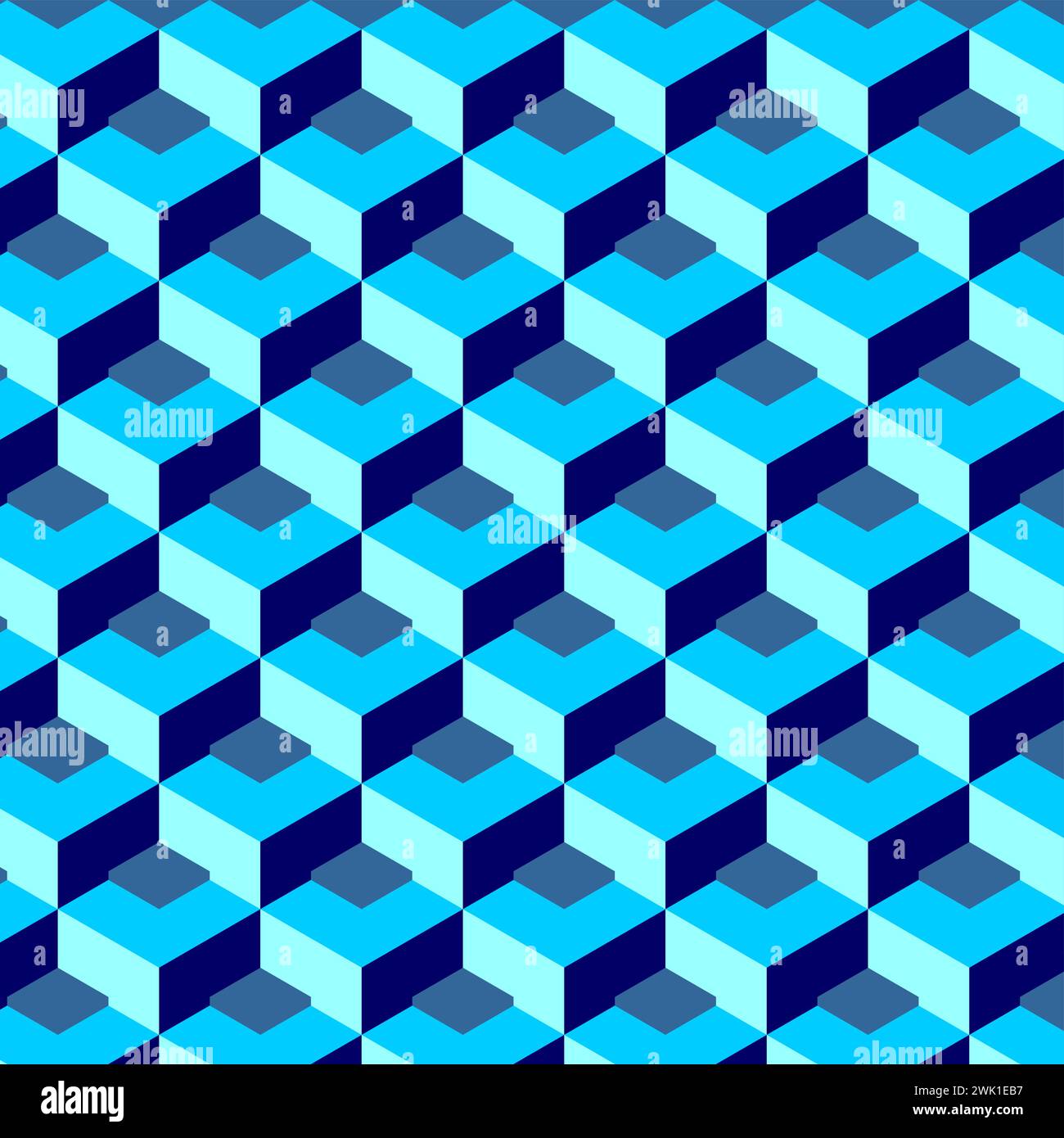 Vector abstract boxes background. Modern technology illustration. Digital geometric abstraction ...