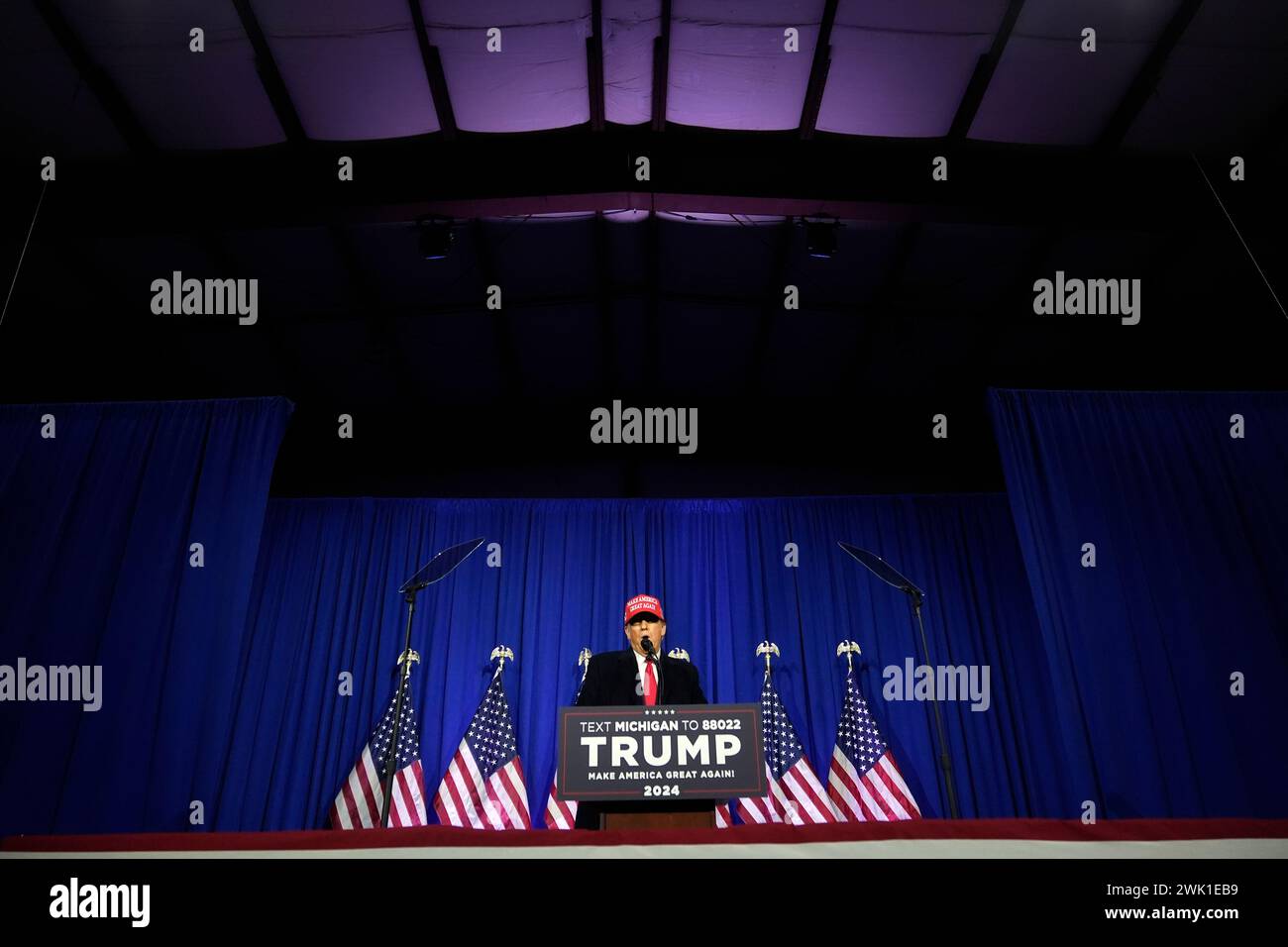 Republican presidential candidate former President Donald Trump speaks ...