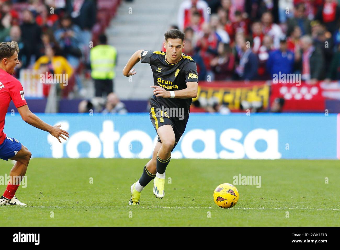 Madrid, Spain. 17th Feb, 2024. Mika Marmol(Las Palmas) Football/Soccer ...