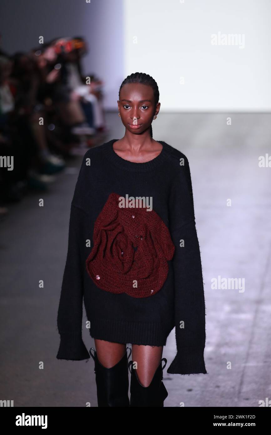 London, UK. 17th Feb 2024. Designers showcased their latest fashion ...