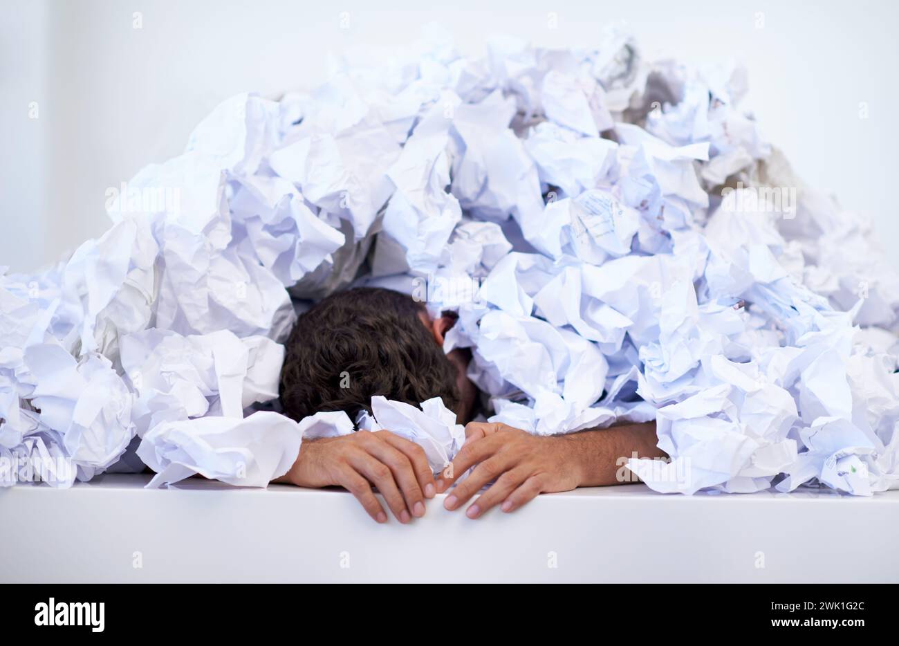 Lost in paperwork hi-res stock photography and images - Alamy