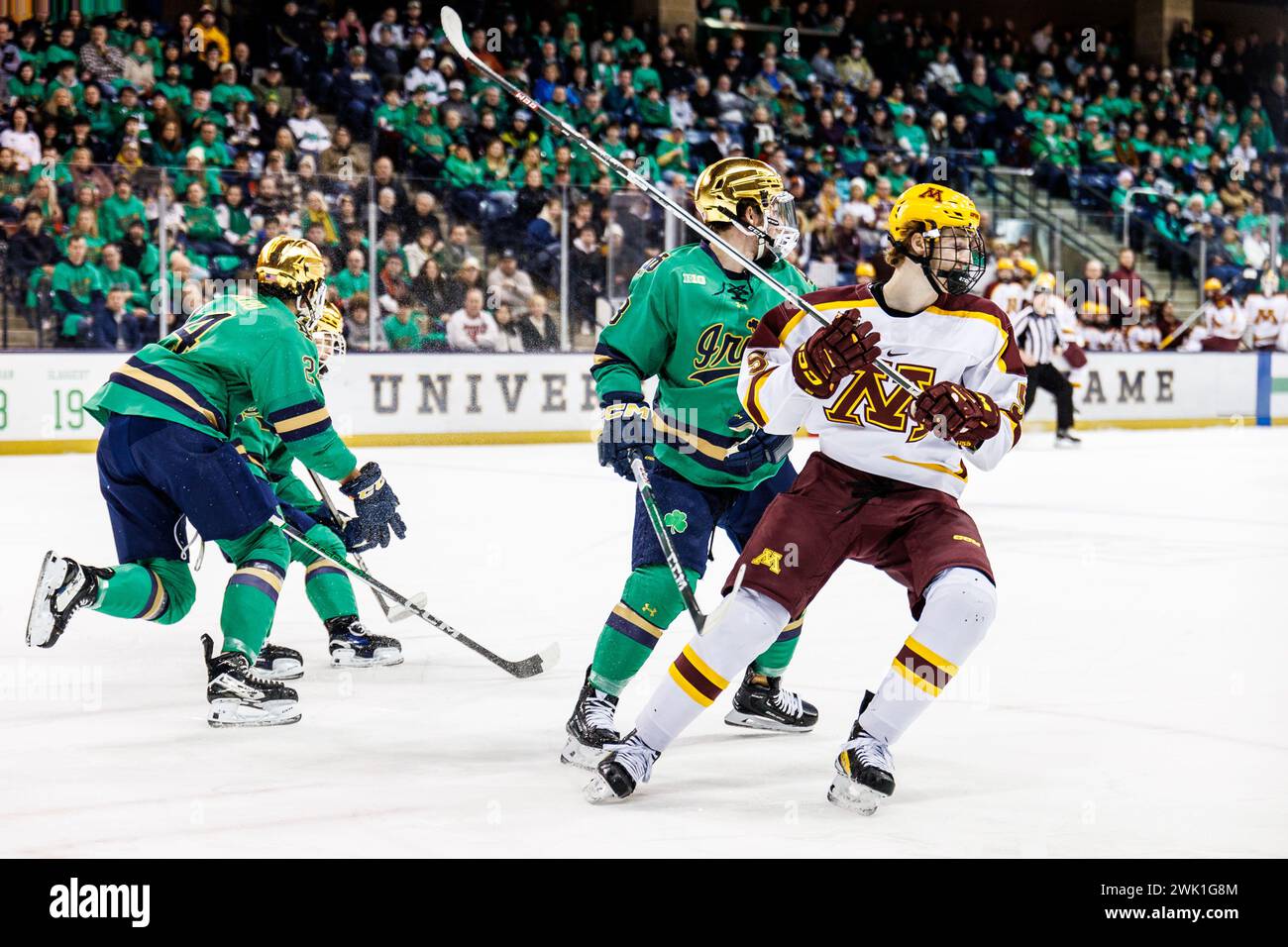 South Bend, Indiana, USA. 17th Feb, 2024. Minnesota defense Sam Rinzel ...