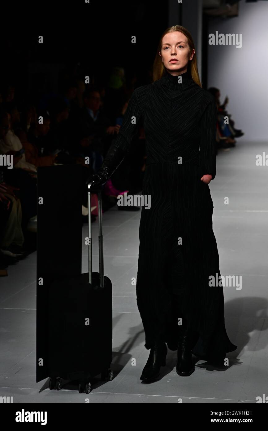 London, UK. 17th Feb, 2024. Paulina modelling for Tamar Keburia ...