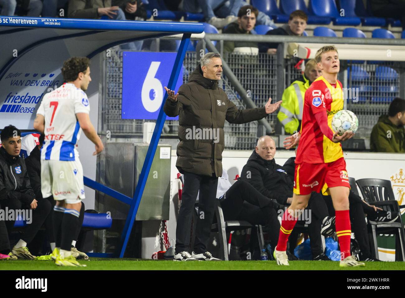 HEERENVEEN - (m) SC Heerenveen coach Kees van Wonderen during the Dutch ...