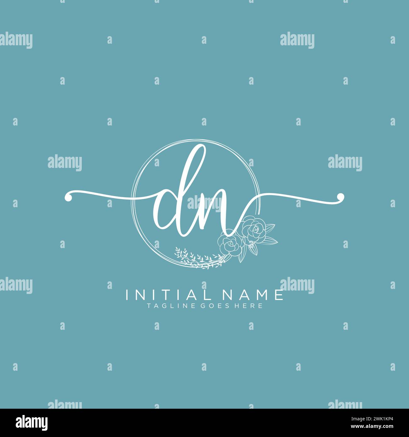 Dn modern logo Stock Vector Images - Alamy