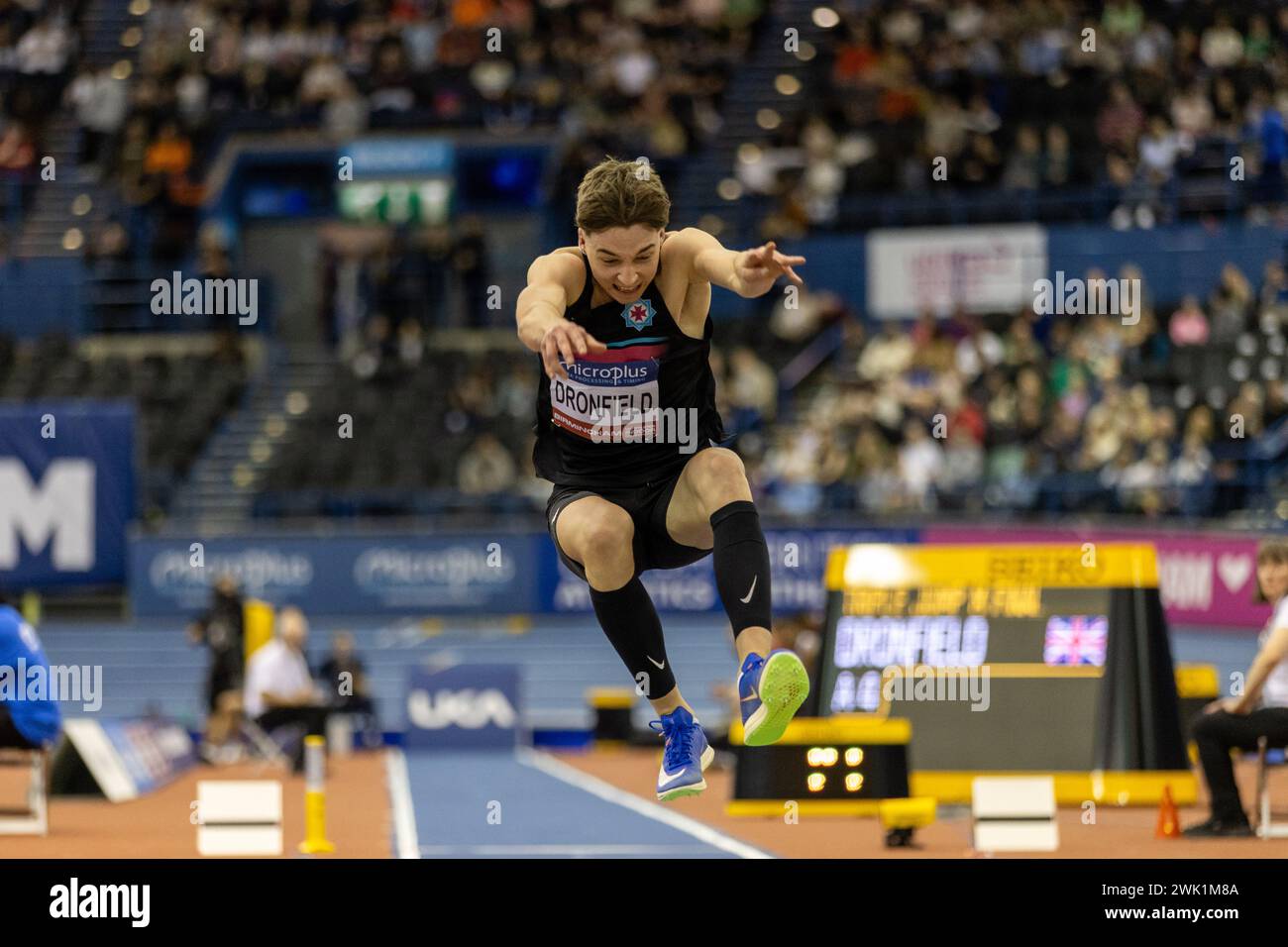 Birmingham, 18 February 2024, Triple Jump Men Final – Toby Dronfield ...