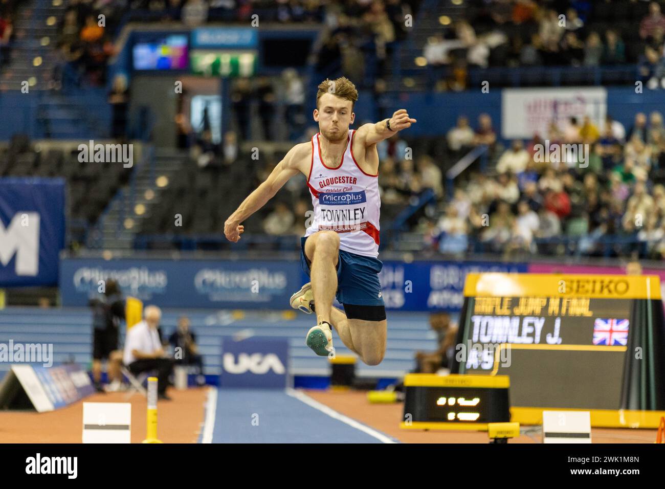 Birmingham, 18 February 2024, Triple Jump Men Final – Joel Townley ...
