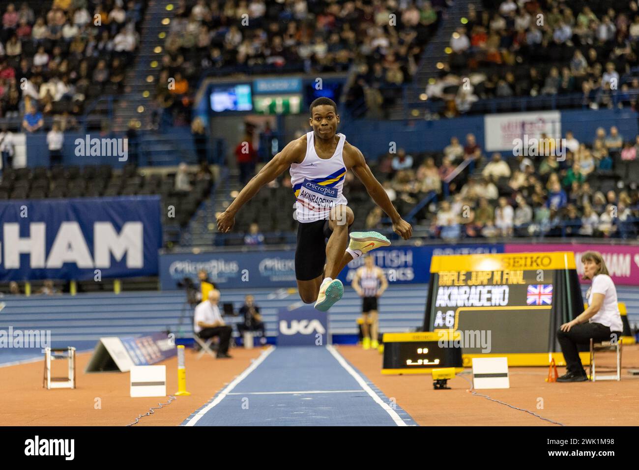 Birmingham, 18 February 2024, Triple Jump Men Final – Daniel Akinradewo ...