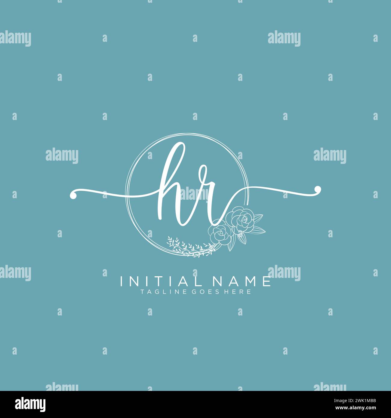 Hr circle logo Stock Vector Images - Alamy