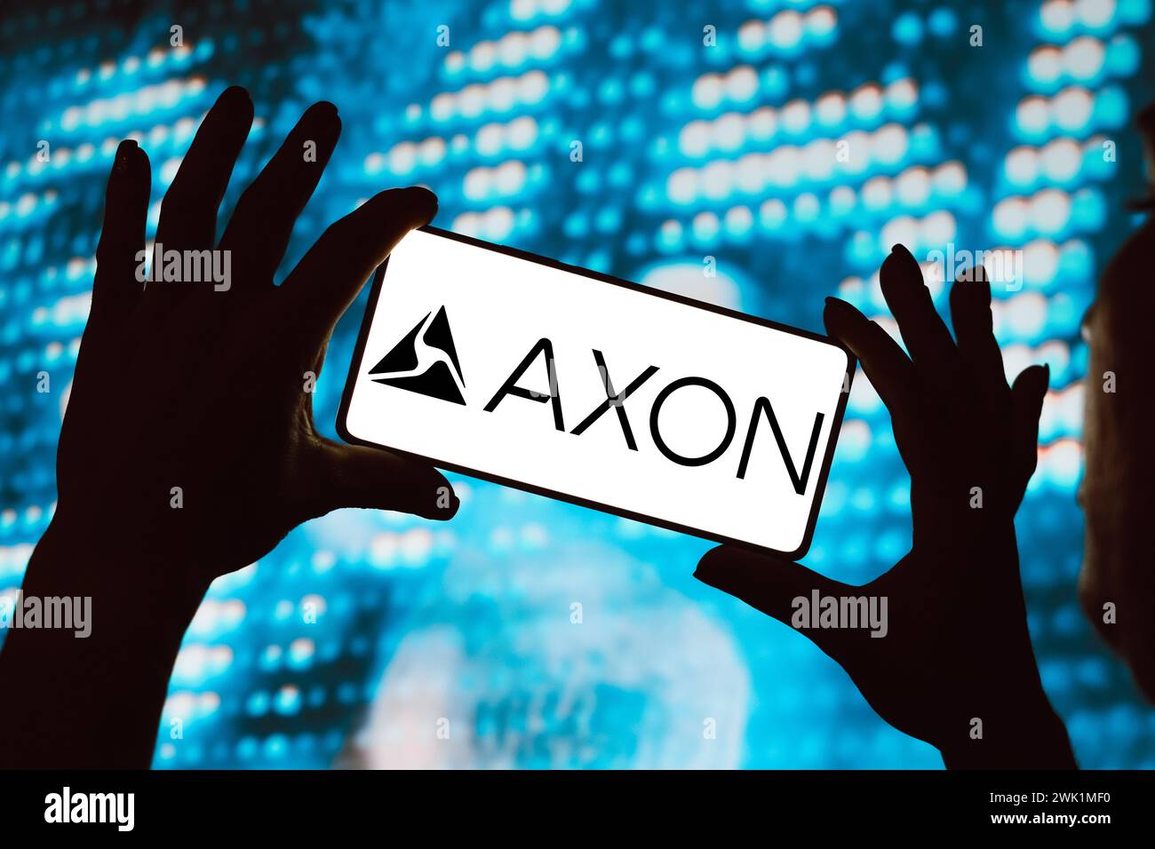 Brazil. 17th Feb, 2024. In this photo illustration, the Axon Enterprise ...