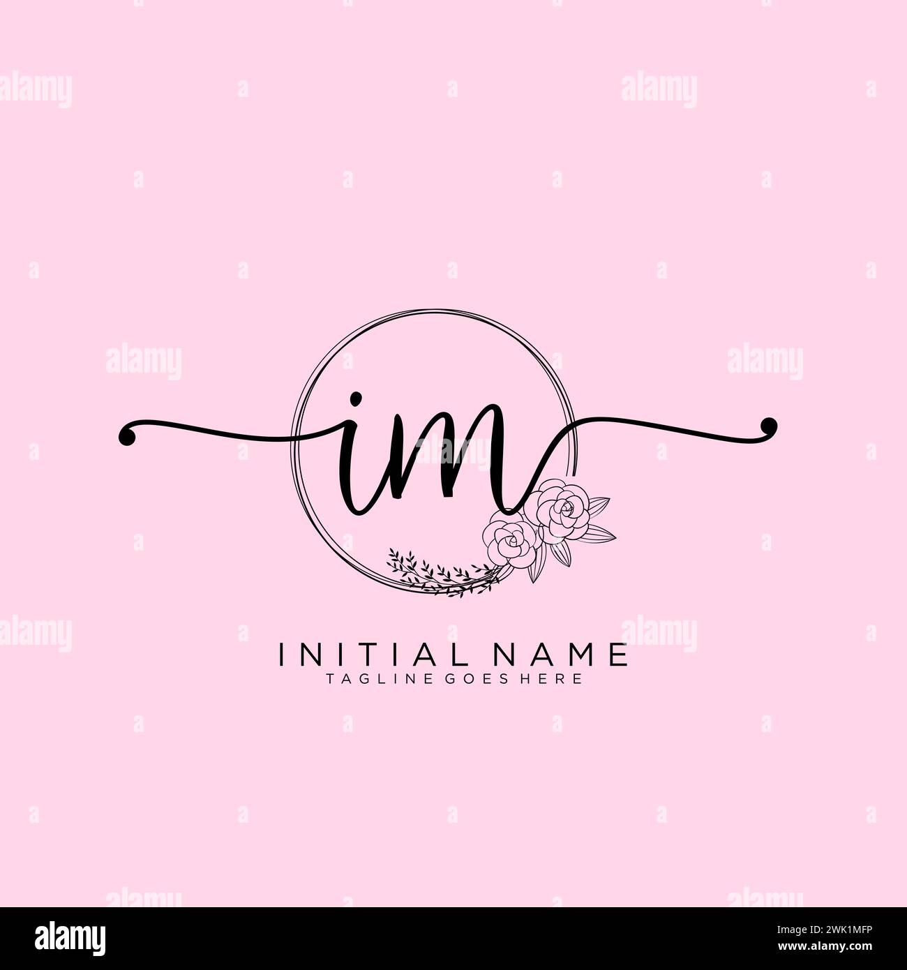 Initial im logo vector vectors hi-res stock photography and images - Alamy