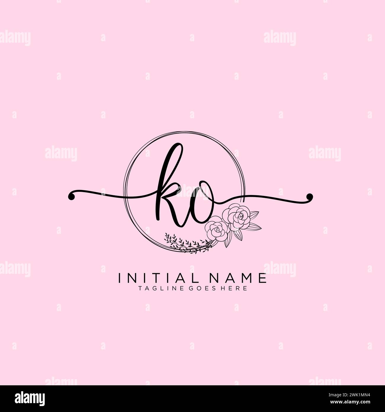 Ko circle logo hi-res stock photography and images - Alamy