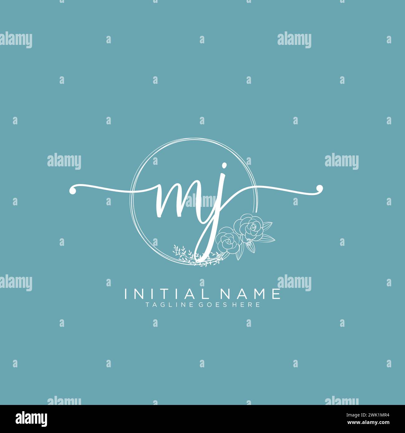 Mj initial Stock Vector Images - Alamy