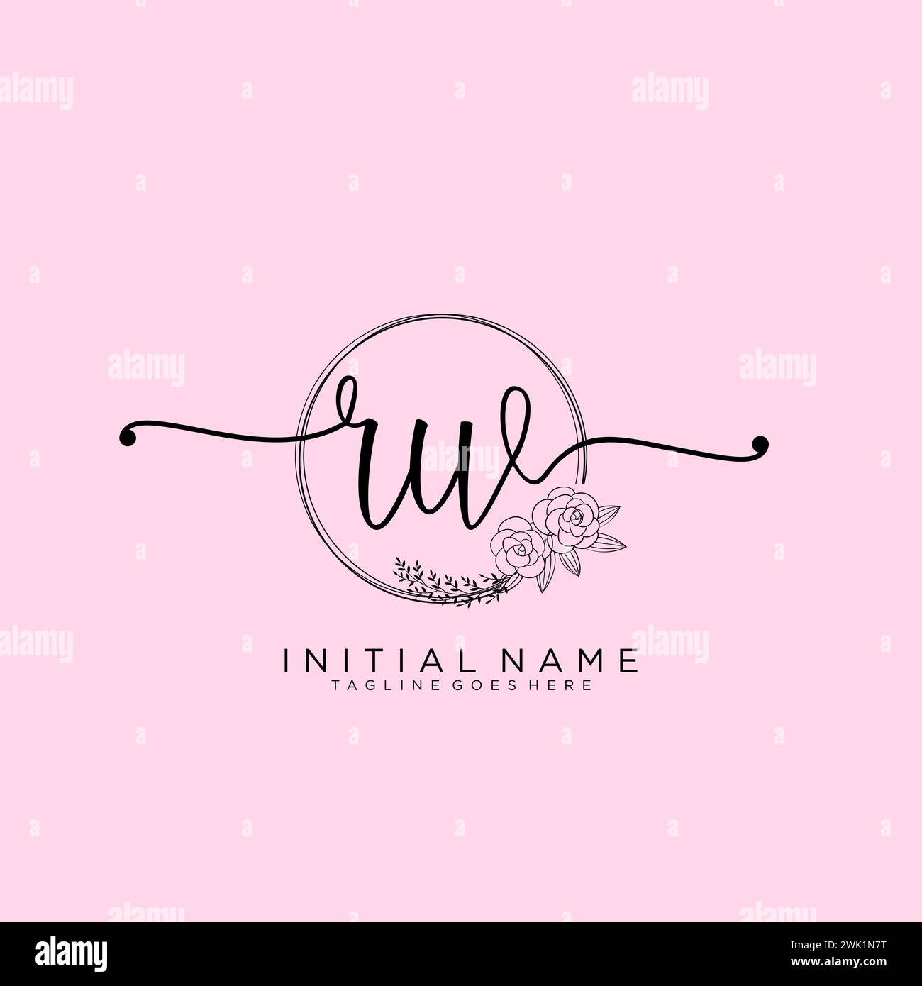 Rw initial Stock Vector Images - Alamy
