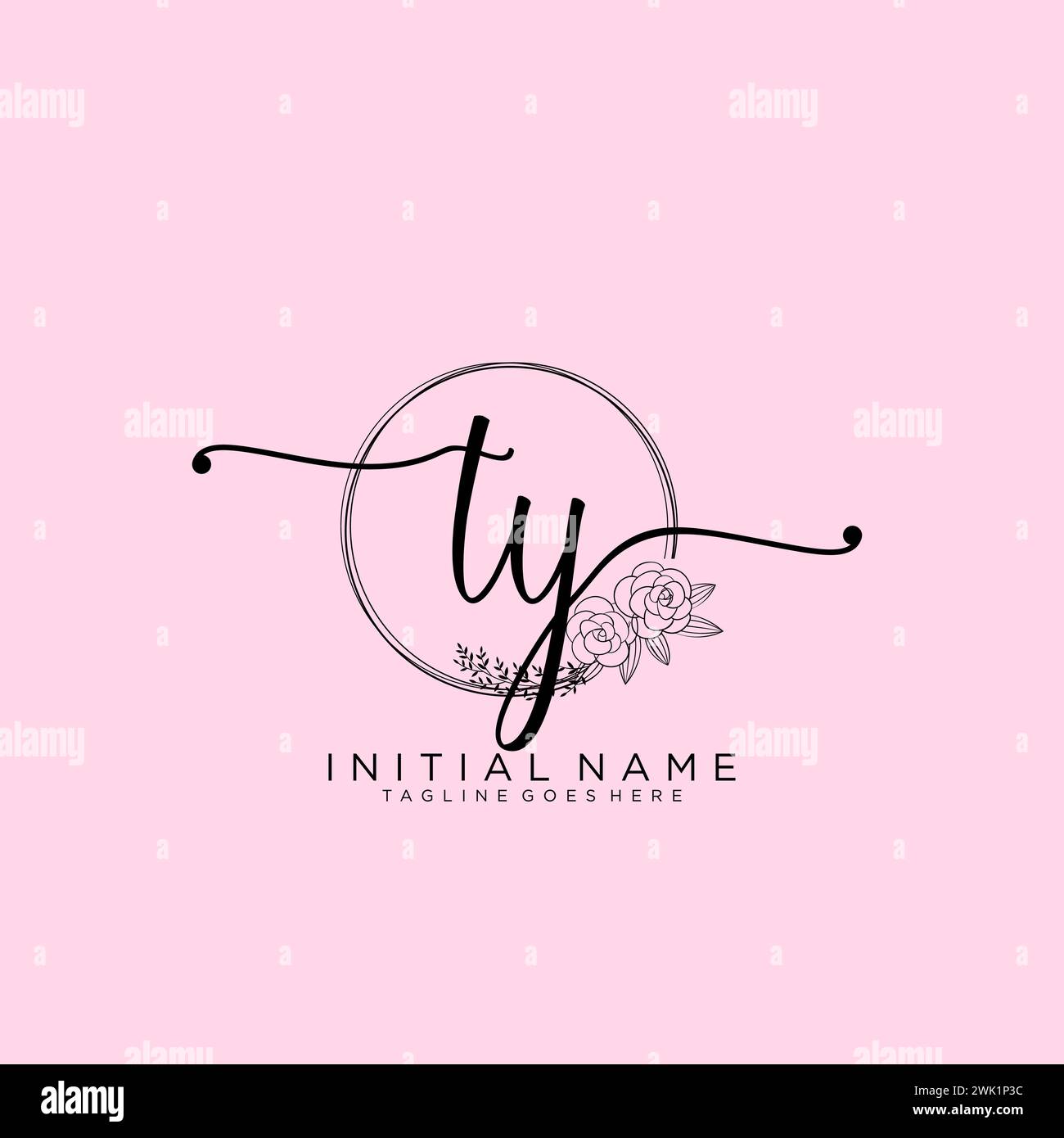 Ty initial Stock Vector Images - Alamy