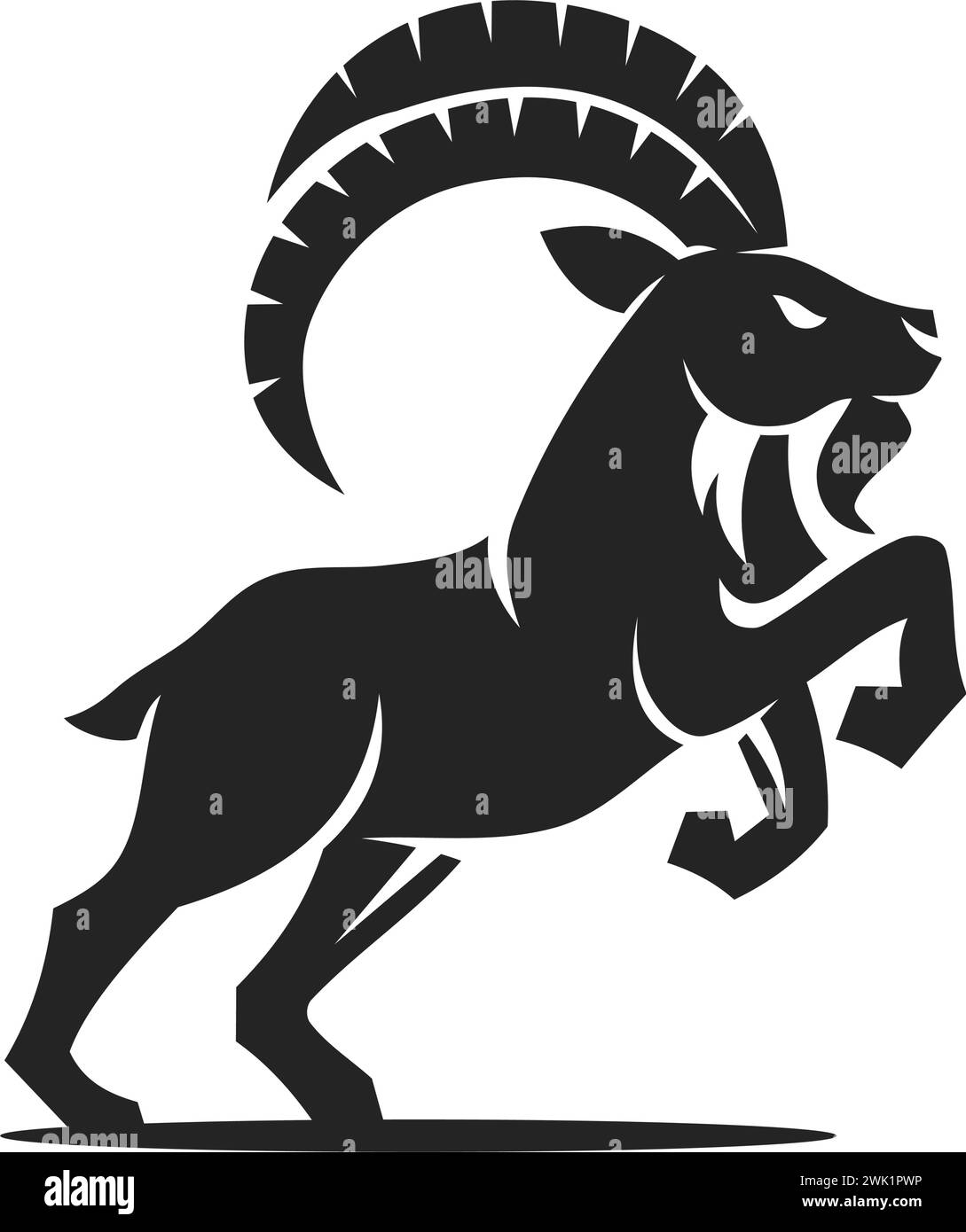 Ibex Logo template Isolated. Brand Identity. Icon Abstract Vector ...