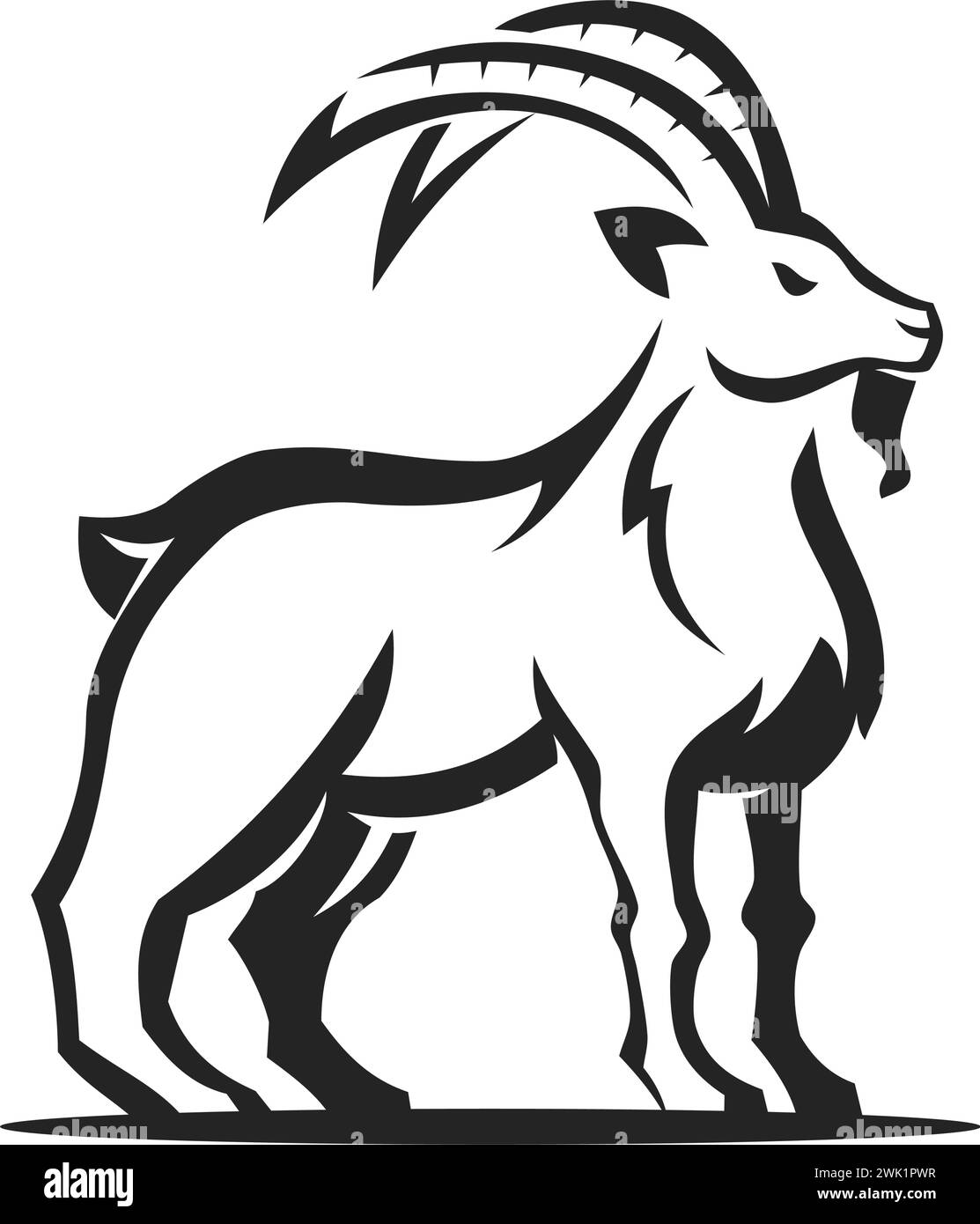 Ibex Logo template Isolated. Brand Identity. Icon Abstract Vector ...