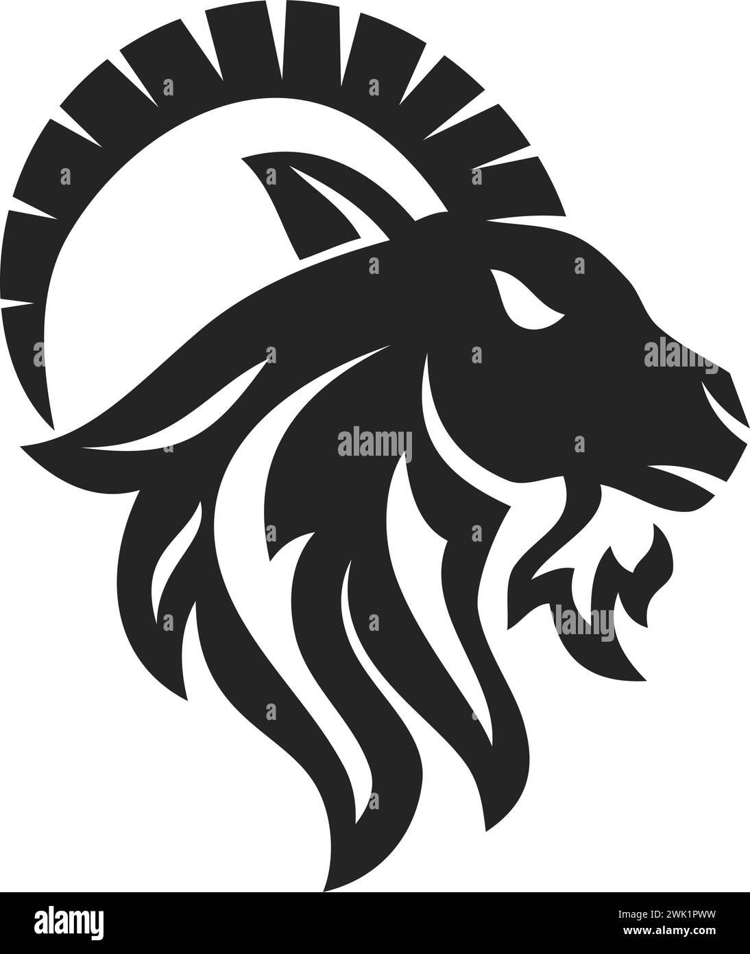 Ibex Logo template Isolated. Brand Identity. Icon Abstract Vector ...