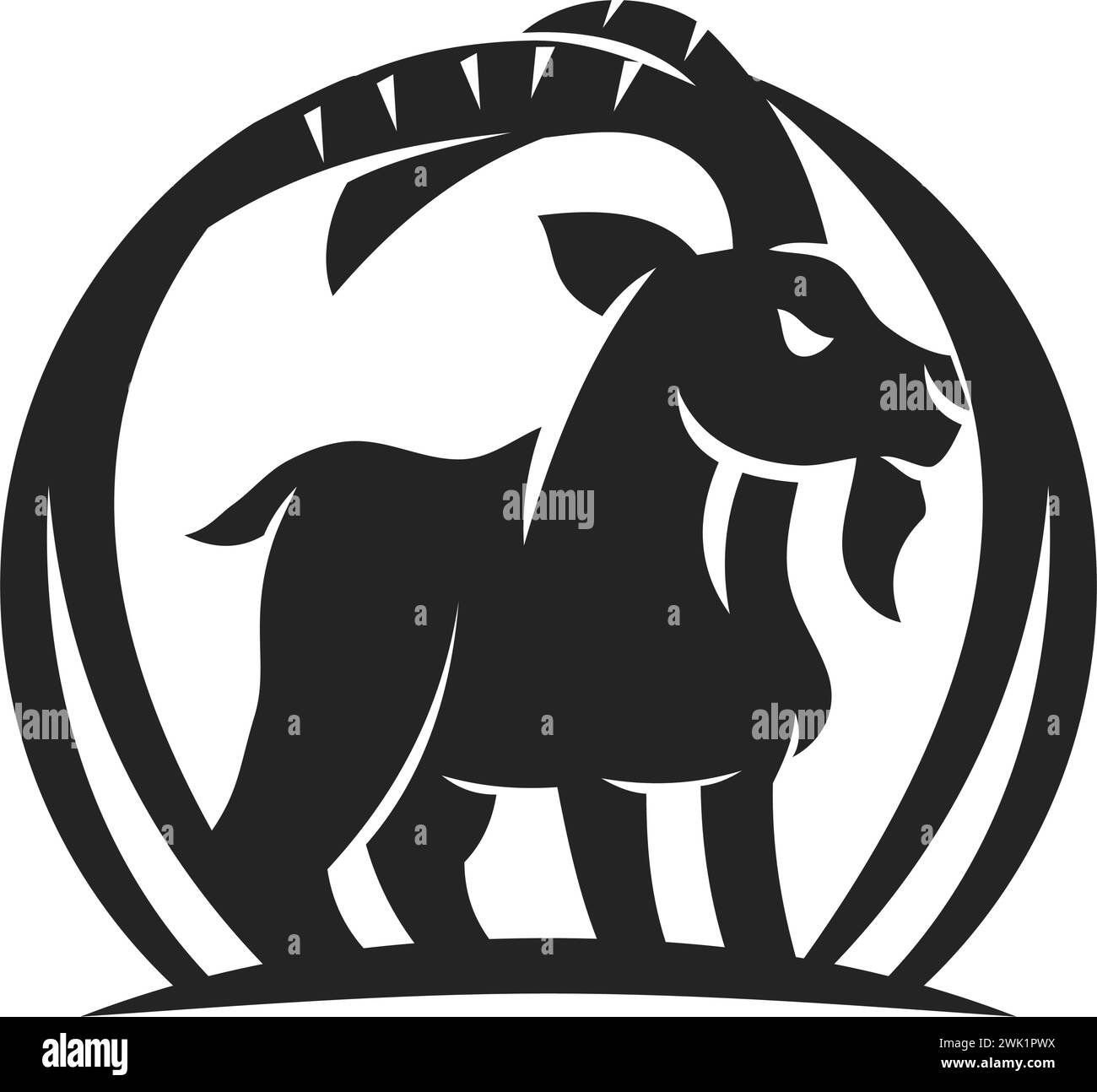 Ibex Logo template Isolated. Brand Identity. Icon Abstract Vector ...