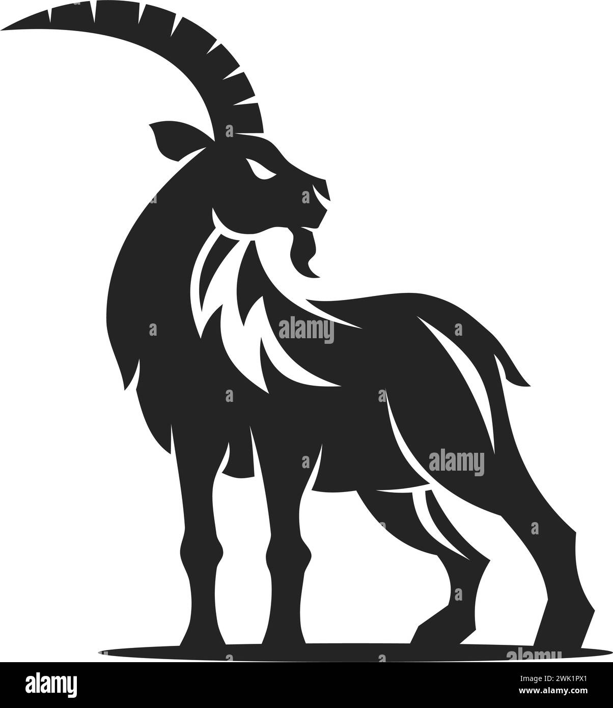 Ibex Logo template Isolated. Brand Identity. Icon Abstract Vector ...