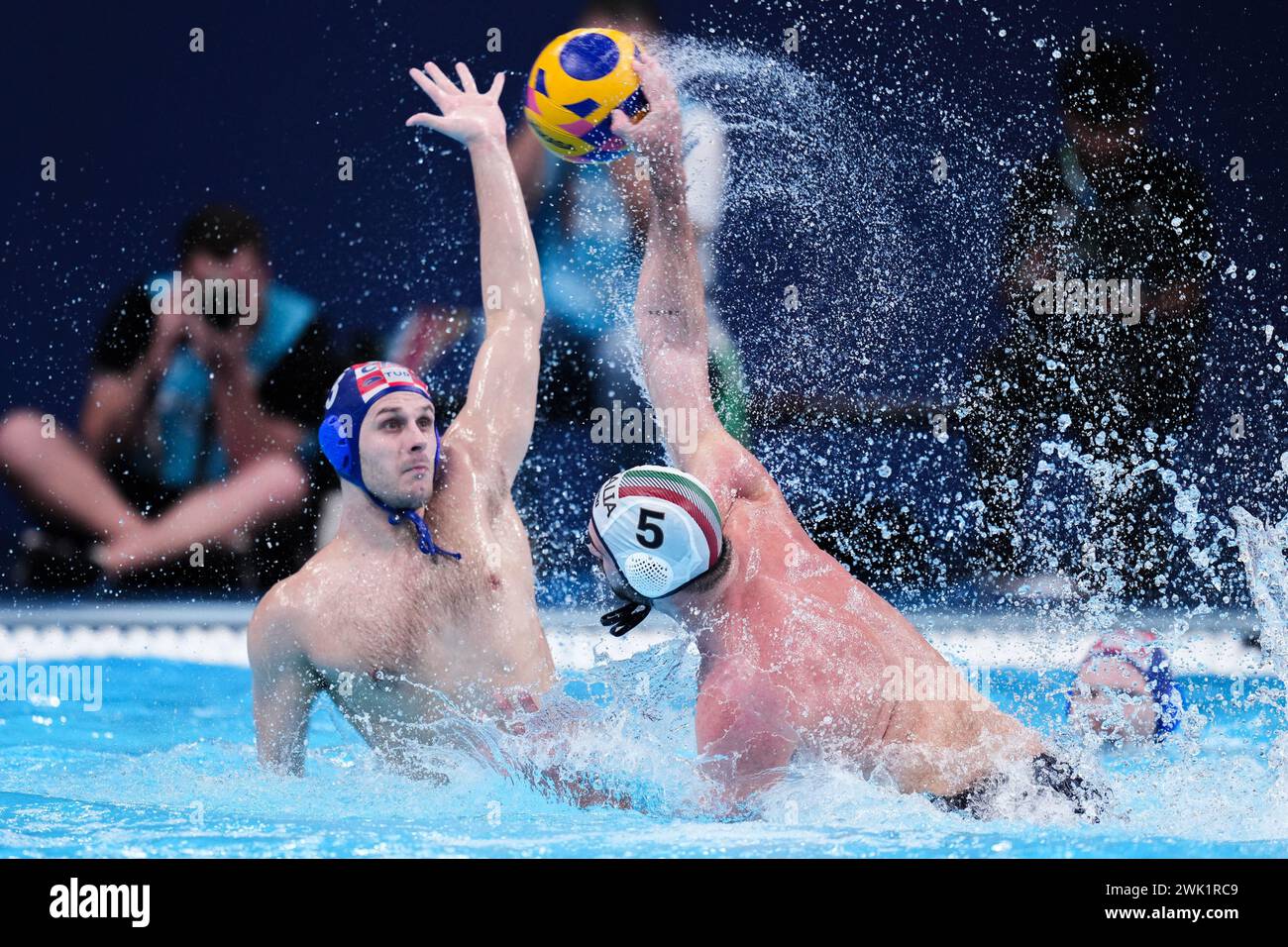 Andrea fondelli of italy and loren fatovic of croatia hi-res stock ...