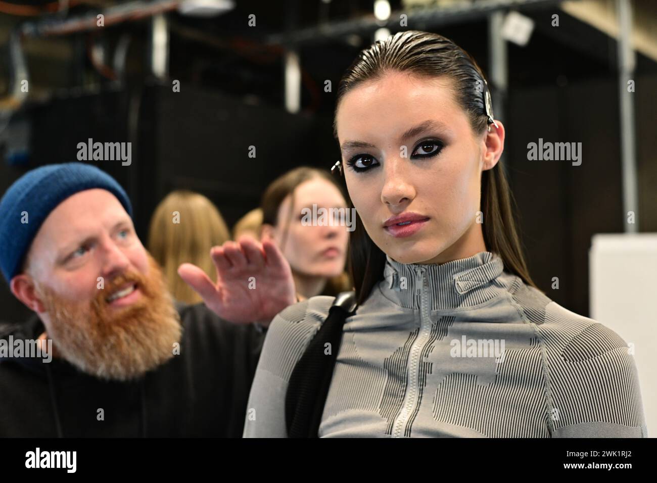 London, UK. 17th Feb, 2024. Jayden Ingram is a model style by ...