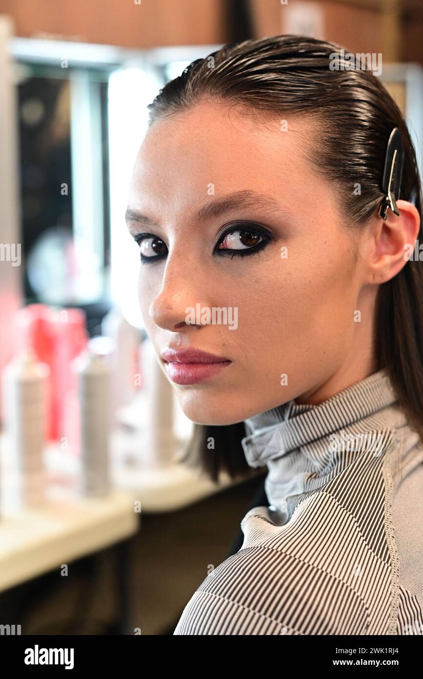 London, UK. 17th Feb, 2024. Jayden Ingram is a model style by ...