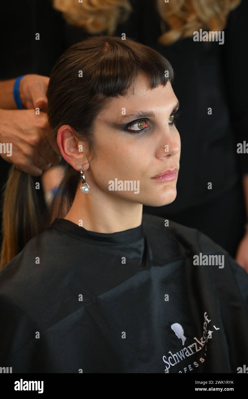 London, UK. 17th Feb, 2024. Schwarzkopf Professional by Philipp Haug AT ...