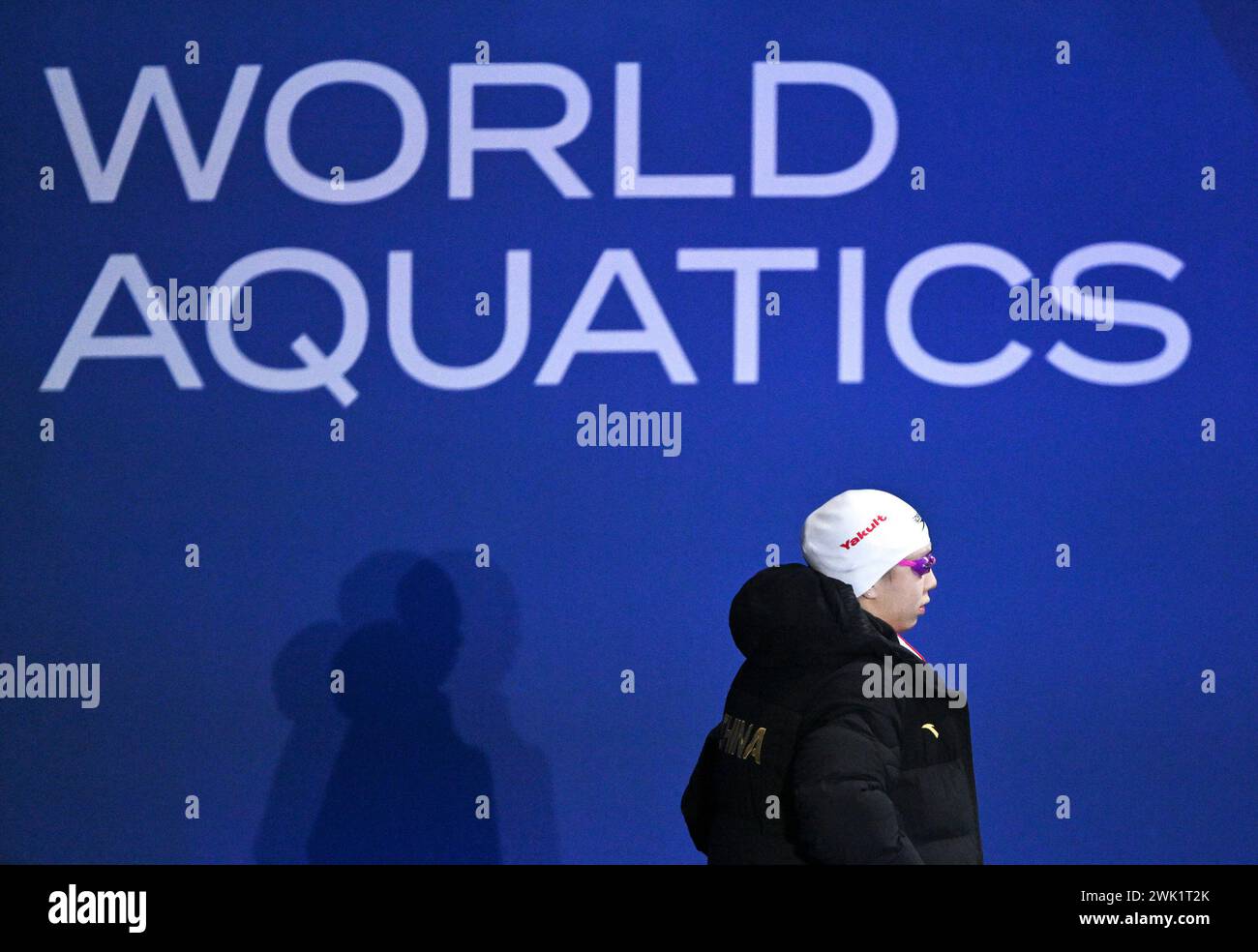 Doha, Qatar. 17th Feb, 2024. Tang Qianting of China is seen prior to ...