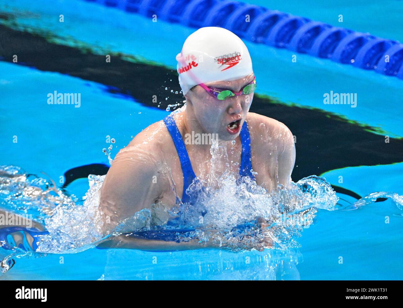 Doha, Qatar. 17th Feb, 2024. Yang Chang of China competes during the ...