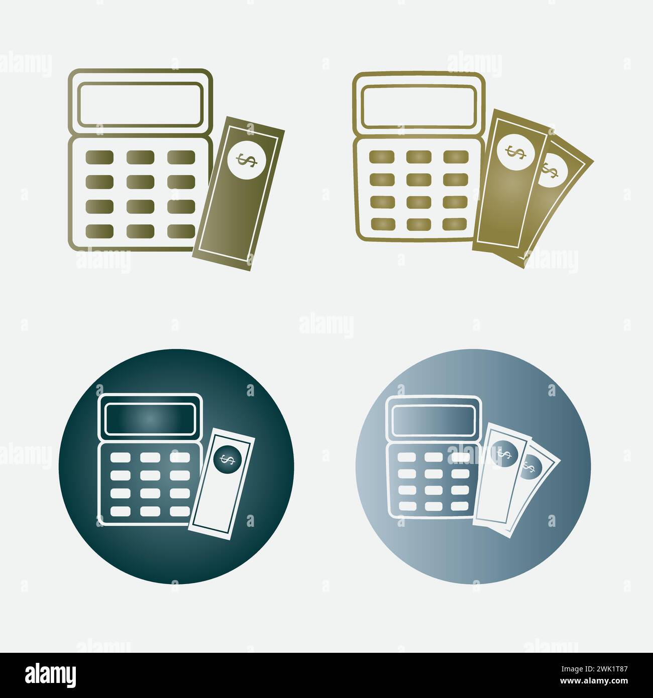 Accounting icon set logo vector Stock Vector Image & Art - Alamy