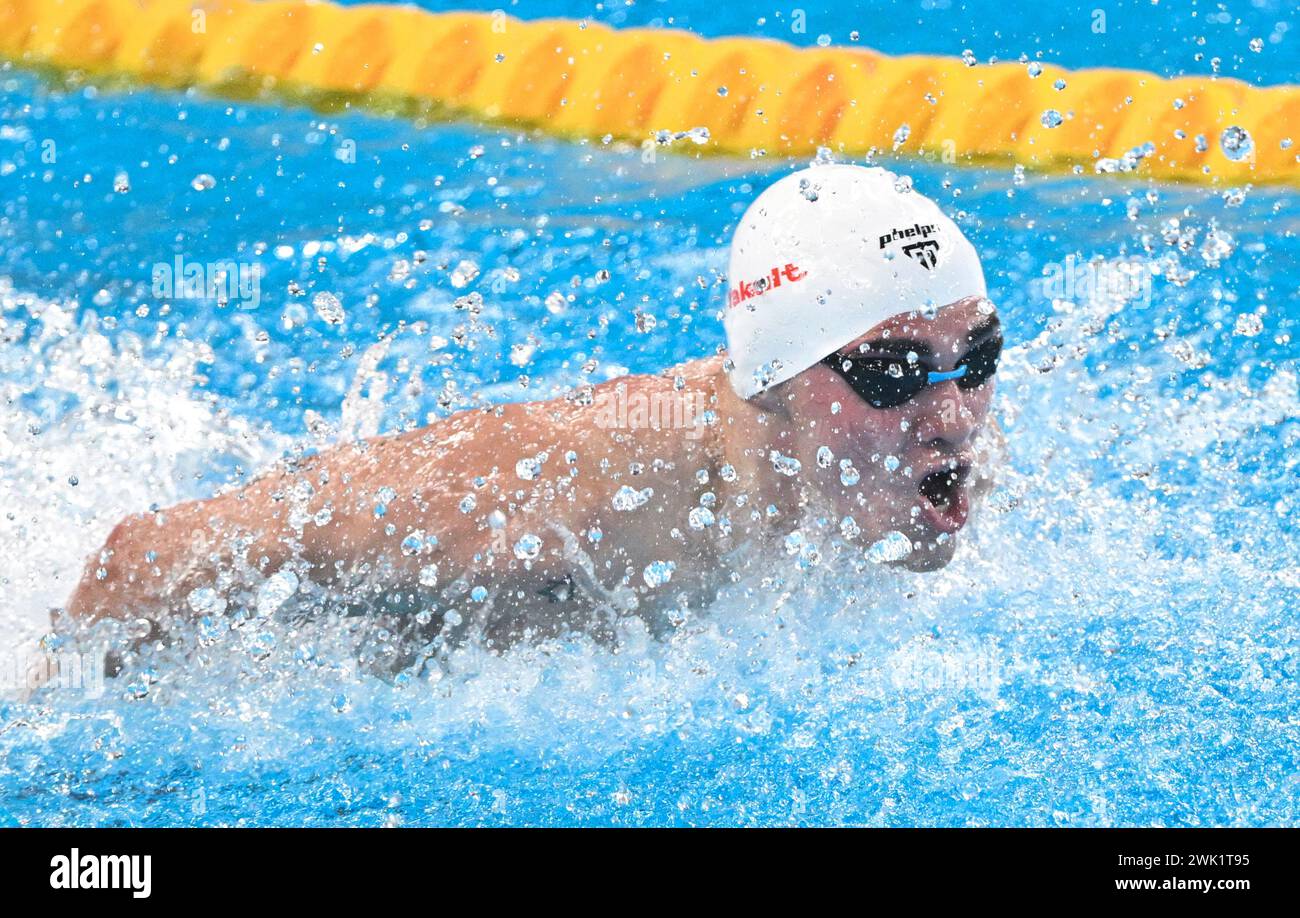 Doha, Qatar. 17th Feb, 2024. Diogo Matos Ribeiro of Portugal competes ...
