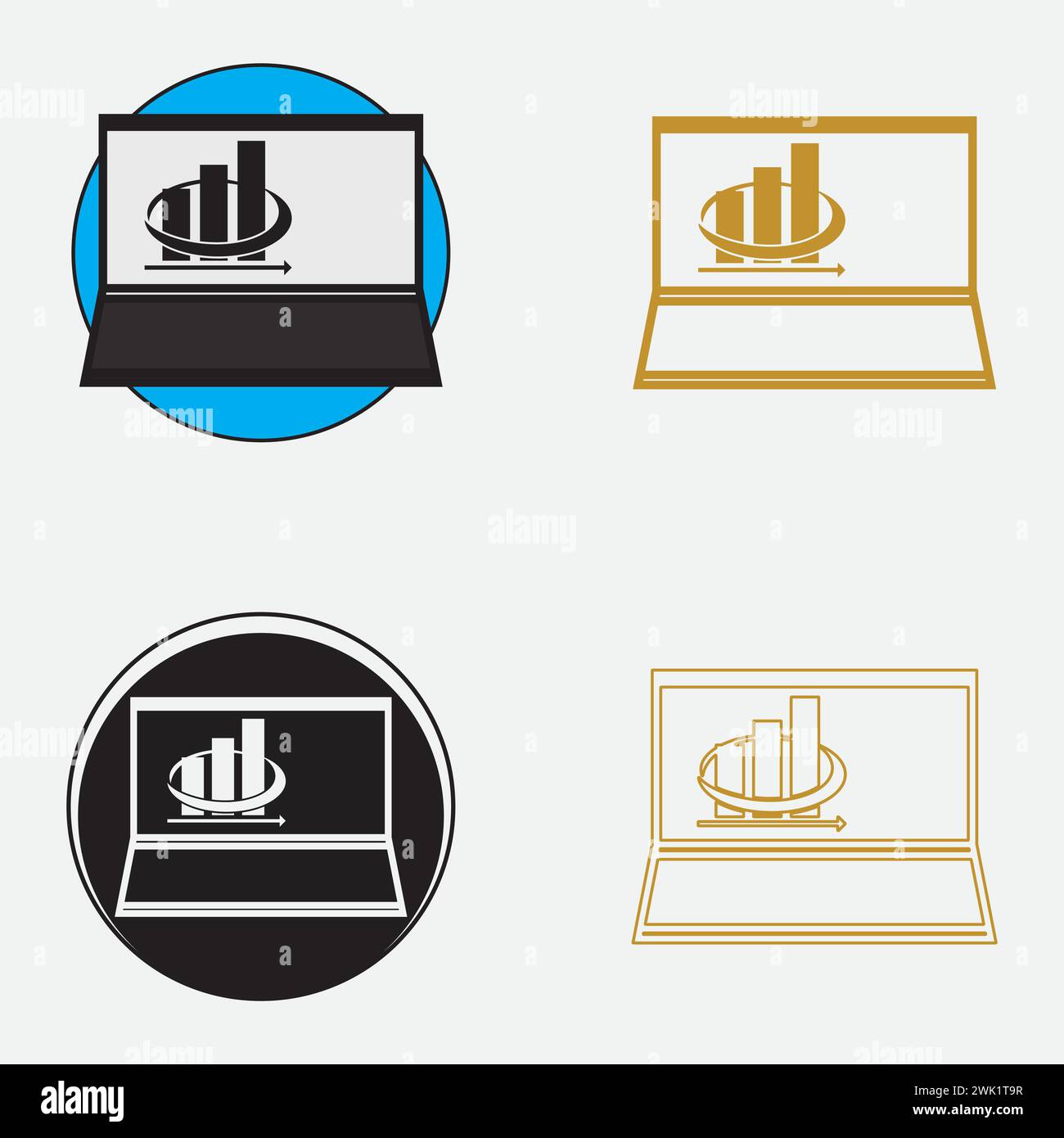 Accounting icon set logo vector Stock Vector Image & Art - Alamy