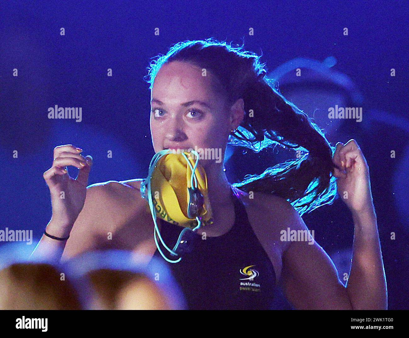 Doha, Qatar. 17th Feb, 2024. Jaclyn Barclay of Australia is seen after ...