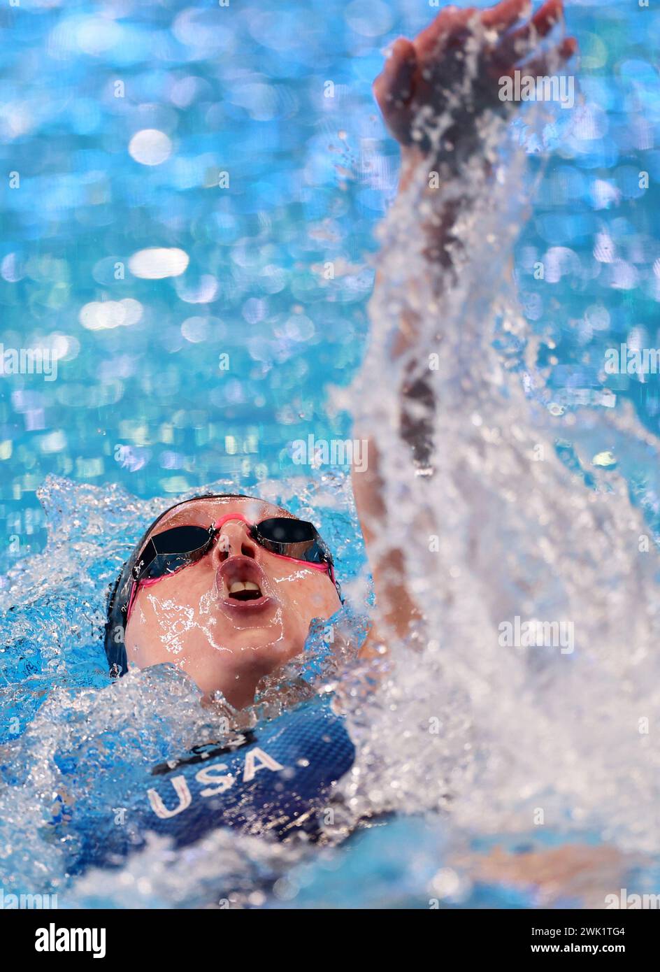 Doha, Qatar. 17th Feb, 2024. Claire Curzan of the United States ...